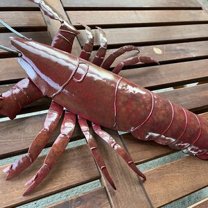 Lobster 26in Metal Wall Sculpture Tropical Beach Coastal Art - Etsy