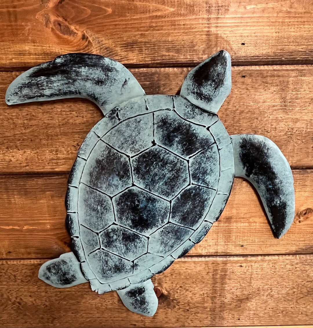 Sea Turtle Metal Wall Art Sculpture 20 X 20 Tropical Beach Coastal - Etsy