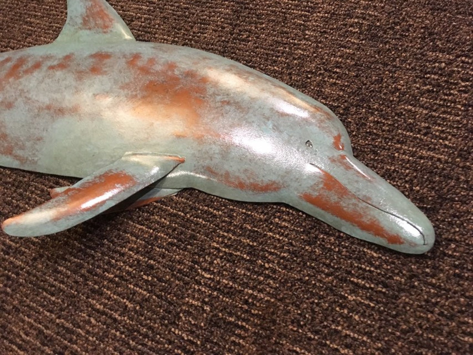 Dolphin Metal 35in Wall Sculpture Tropical Beach Coastal Fish | Etsy