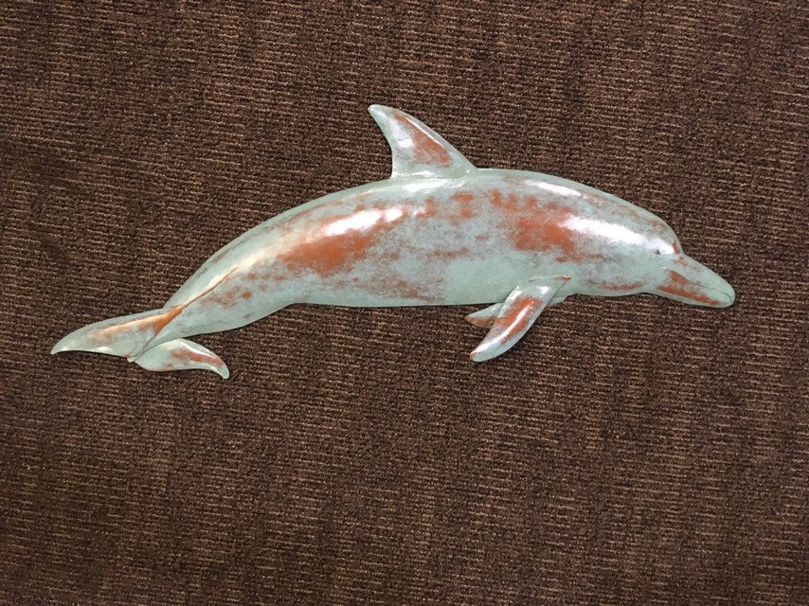 Dolphin Metal 35in Wall Sculpture Tropical Beach Coastal Fish | Etsy