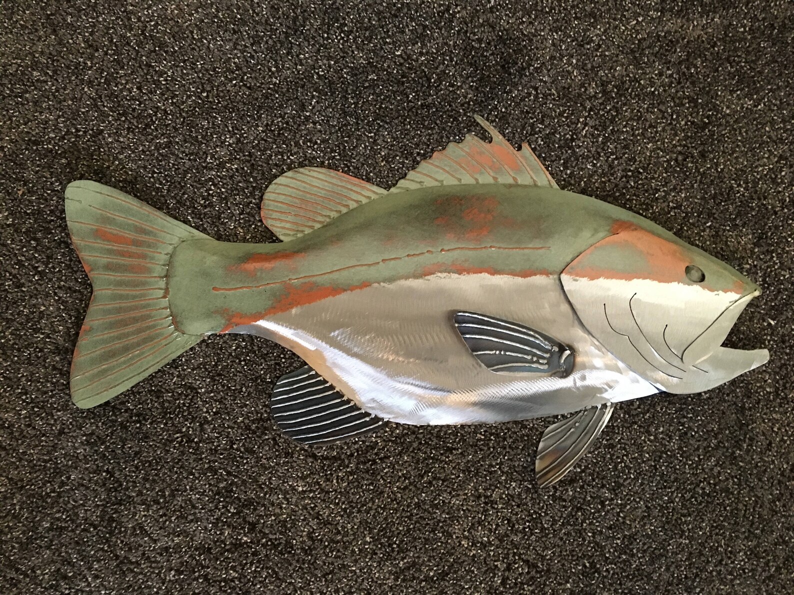 Largemouth Bass 24in Metal Wall Sculpture Lodge Cottage Cabin | Etsy