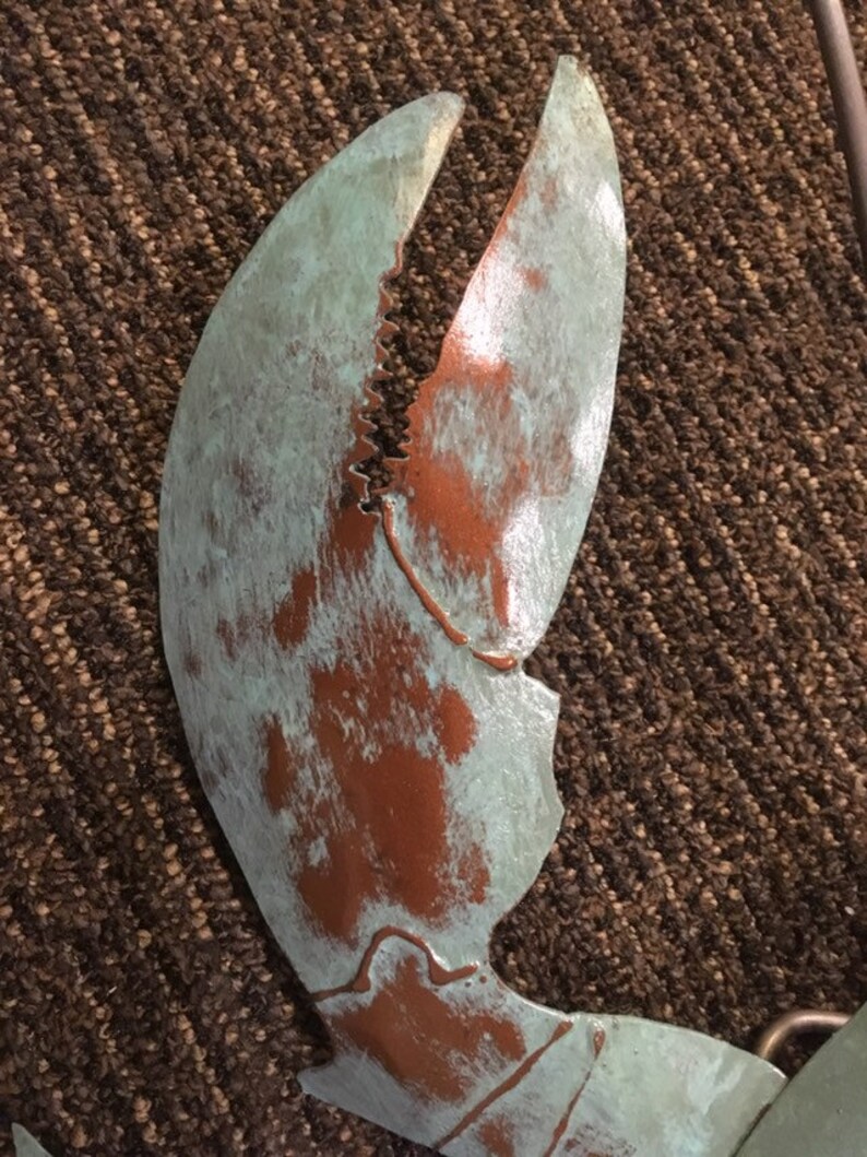 Lobster 26in Metal Wall Sculpture Tropical Coastal Beach Art | Etsy