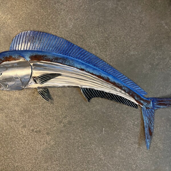 Metal Fish Sculpture - Etsy