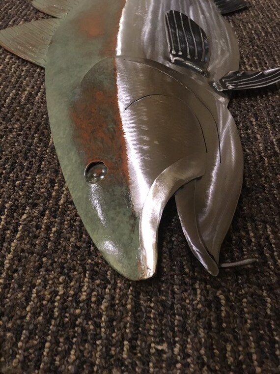 Corrugated Metal Art Fish