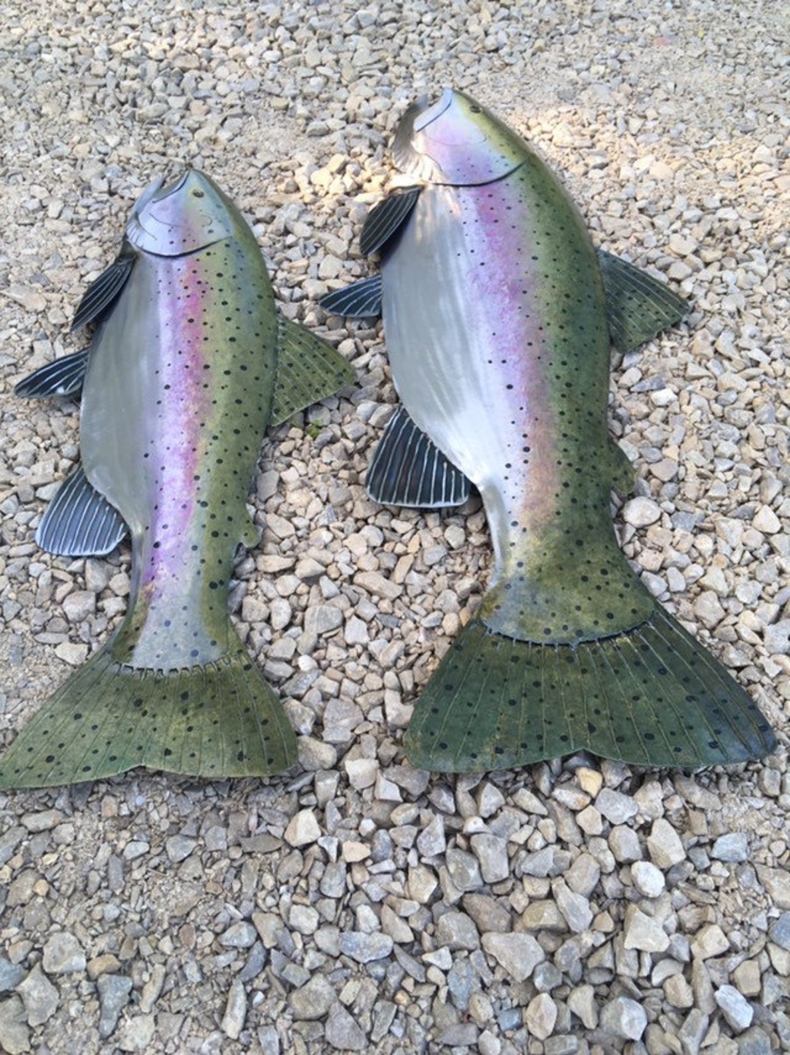 Rainbow Trout Metal Wall Fish Art Sculpture Lodge Cottage Lake - Etsy