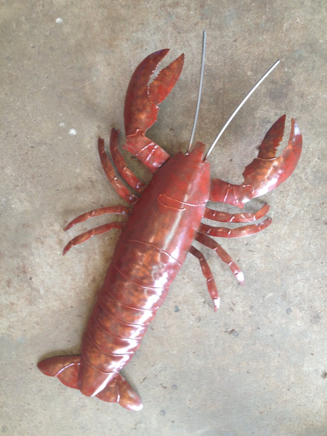 Lobster 26in Metal Wall Sculpture Tropical Beach Coastal Art - Etsy