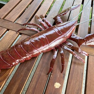 Lobster 26in Metal Wall Sculpture Tropical Beach Coastal Art - Etsy