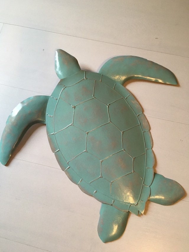 Sea Turtle Metal Wall Art Sculpture 20 X 20 Tropical Beach | Etsy