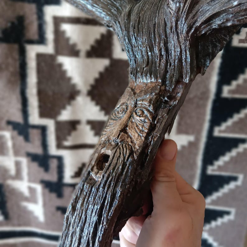 Pinion Howler: Hand-carved Old Mans Face in Pinion Pine - Etsy