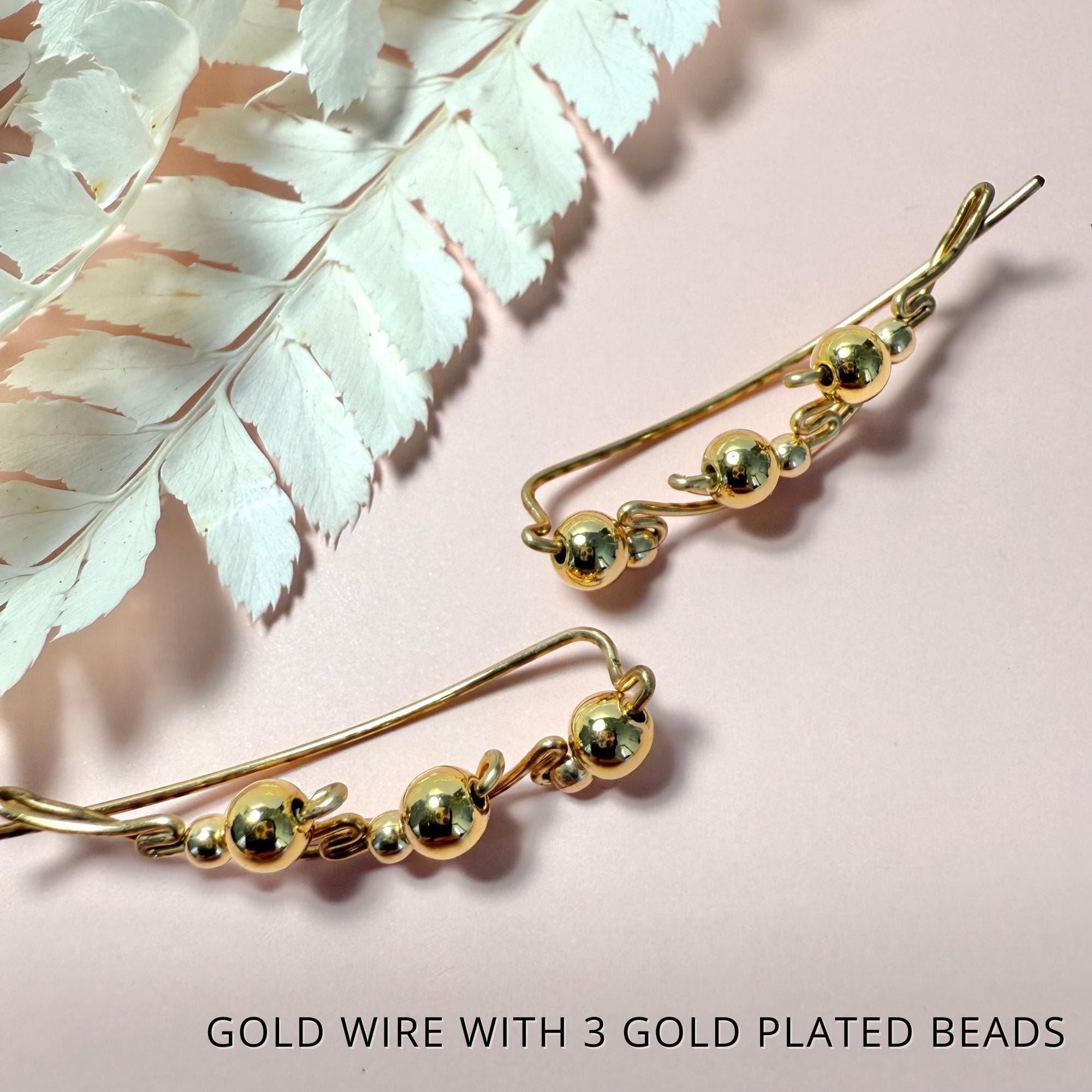 Handmade Ear Climbers – Sterling Silver/14k Gold Ear Crawlers, Trending ...
