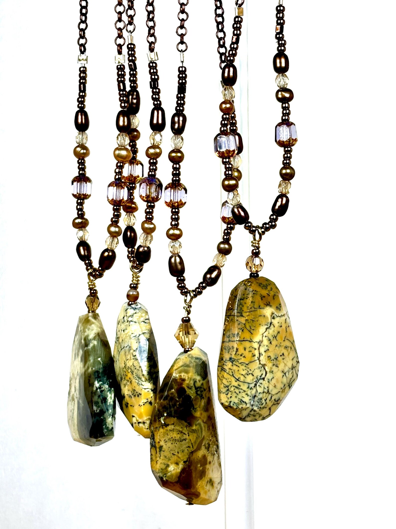 Leopard Skin Jasper Pendant Necklace - Etsy