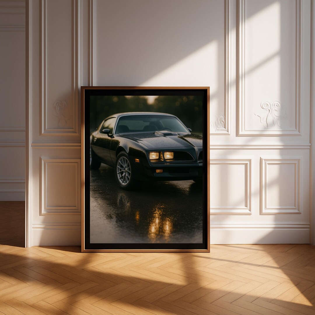 Pontiac Firebird Trans Am Poster – Cinematic Muscle Car Wall Art for ...