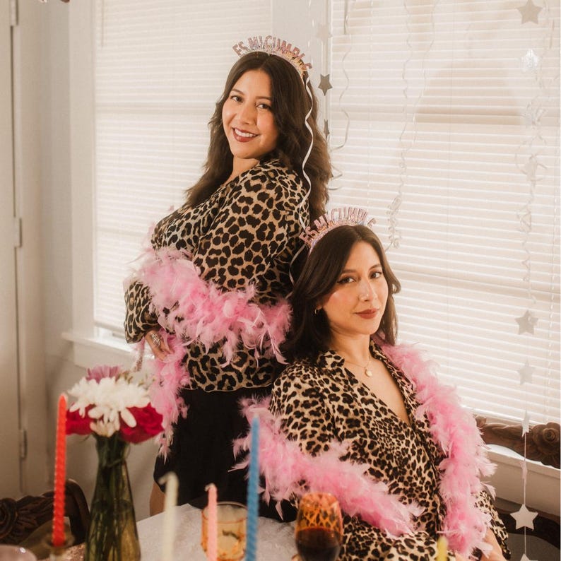 Latina Birthday, It's My Birthday, Headband & Sash, Glitter Pink, Feliz ...