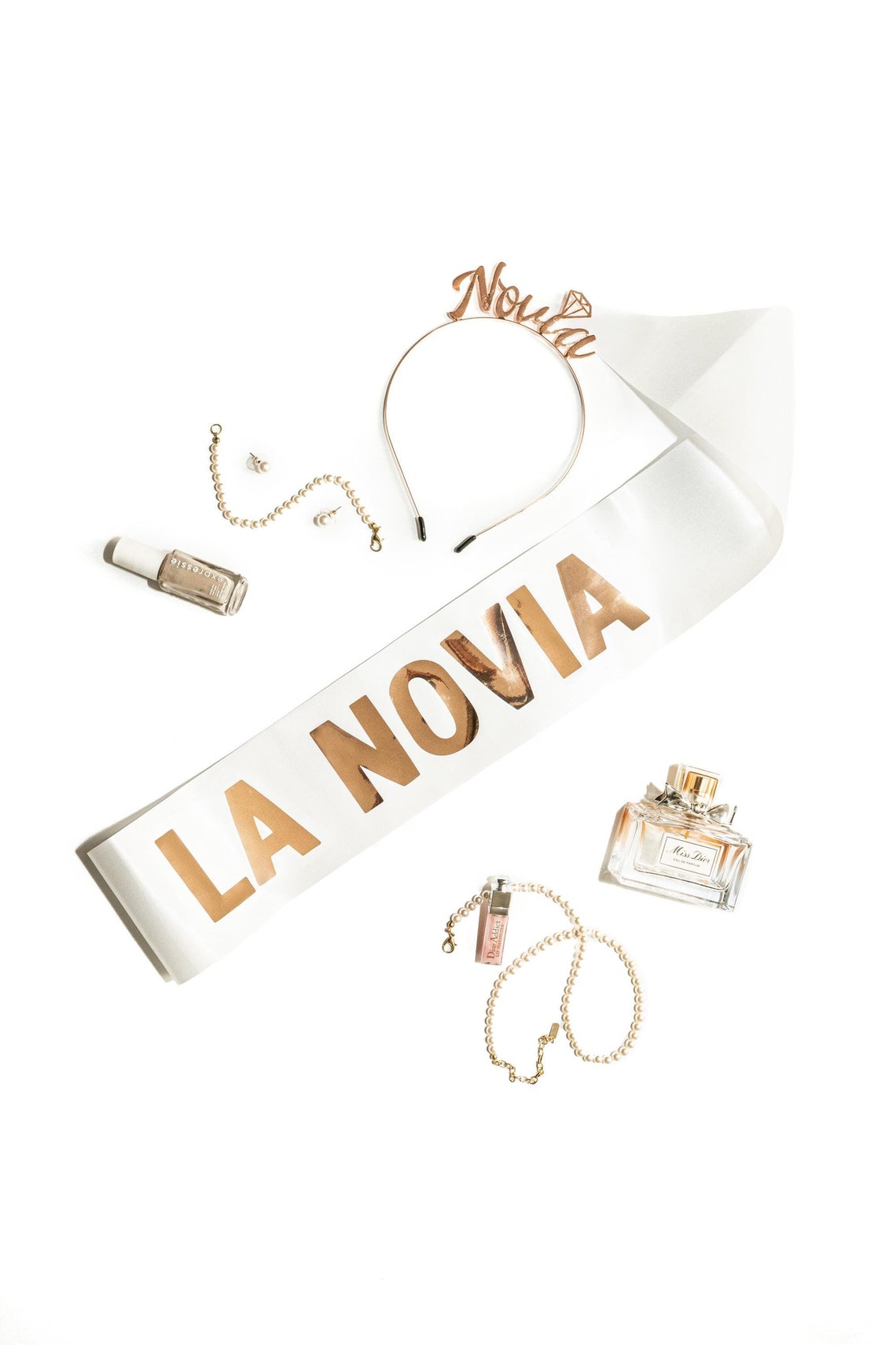 Latina Bride, La Novia Headband and Sash Bundle, Latina Wedding, Latina ...