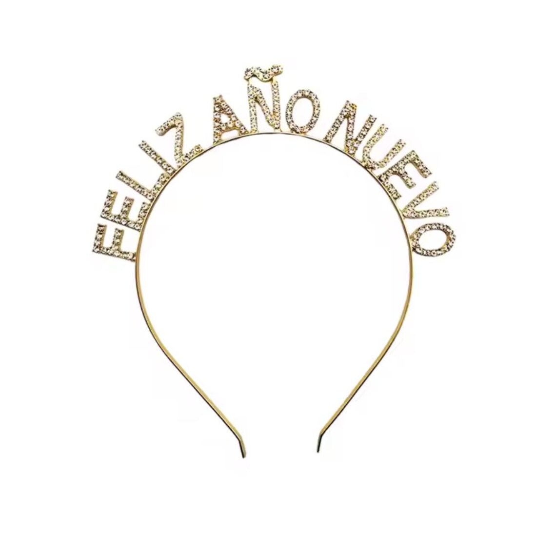 Feliz Año Nuevo Gold Rhinestone Headband, Latina Headband, NYE, New ...