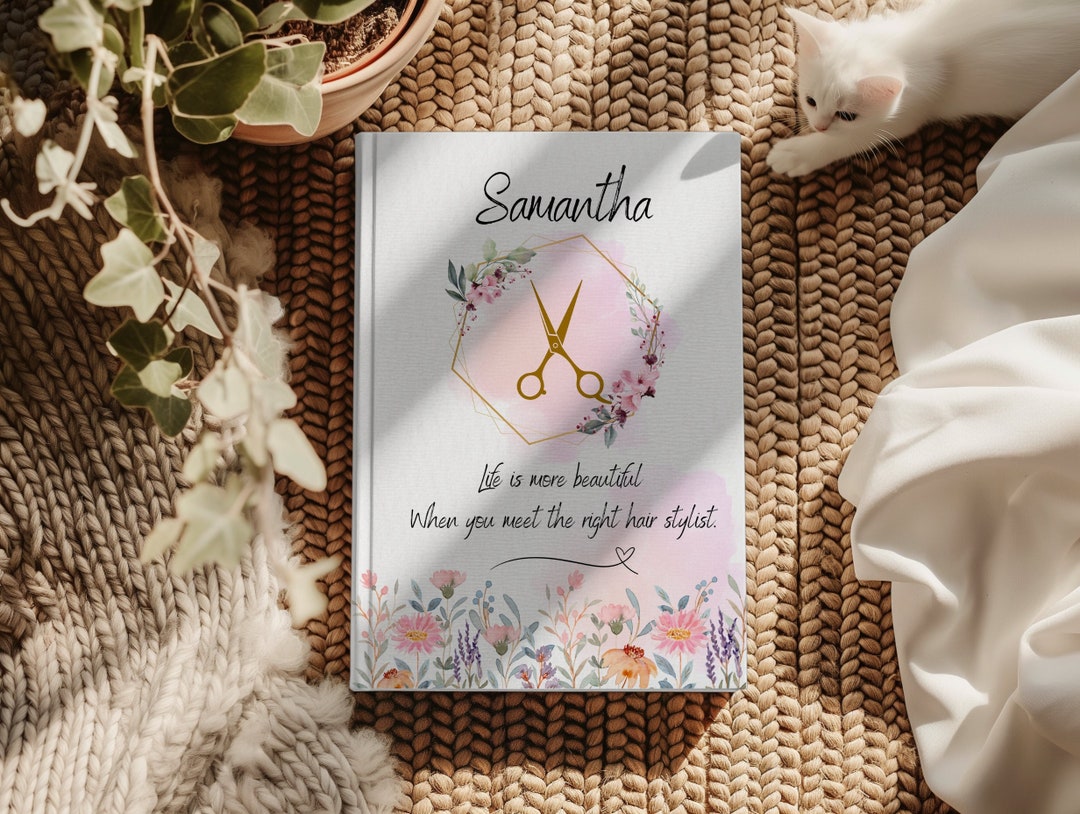 Personalized Hairdresser Gift,hairstylist Notebook, Hairdresser ...