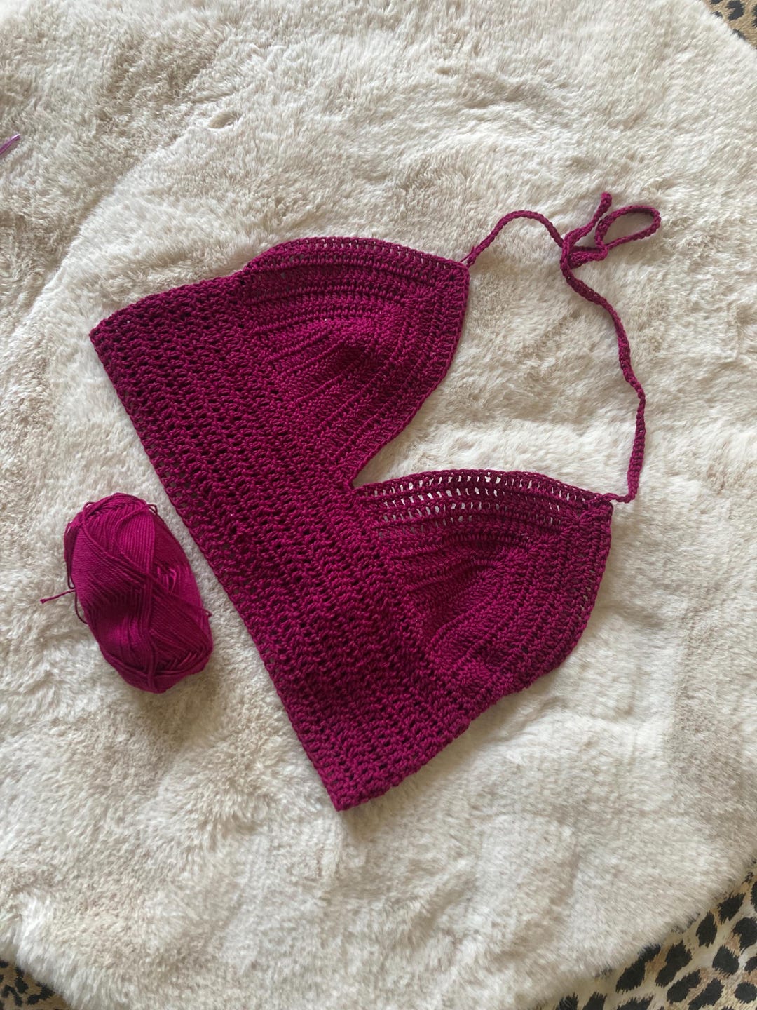 Crochet Top With Crossover Back - Etsy