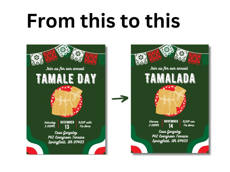 Tamale Day Party Invitation / Tamalada Party Invite - Etsy