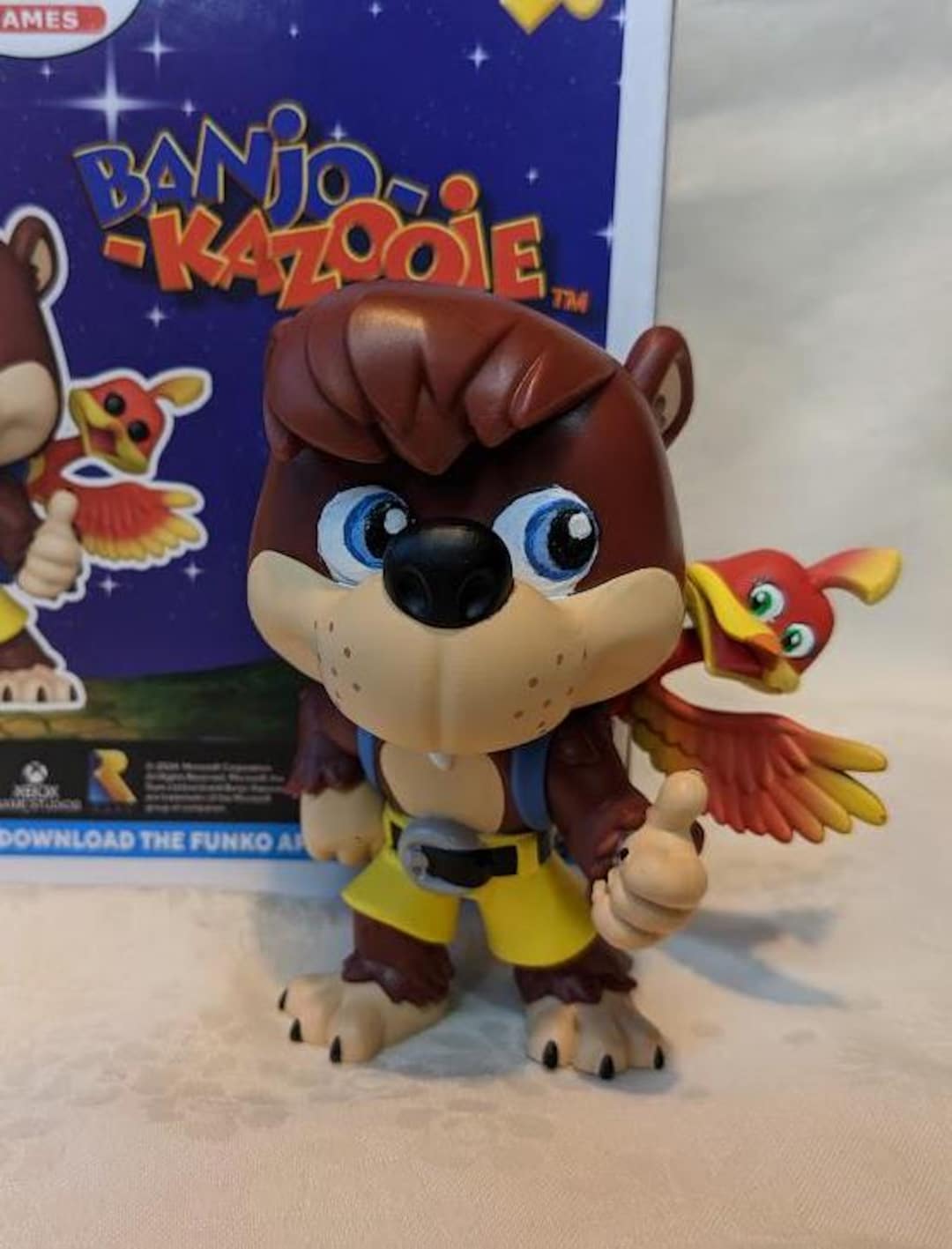 Custom-painted Banjo-kazooie Funko POP W/ Box - Etsy