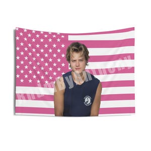 Jj Maybank Pink American Flag - Etsy