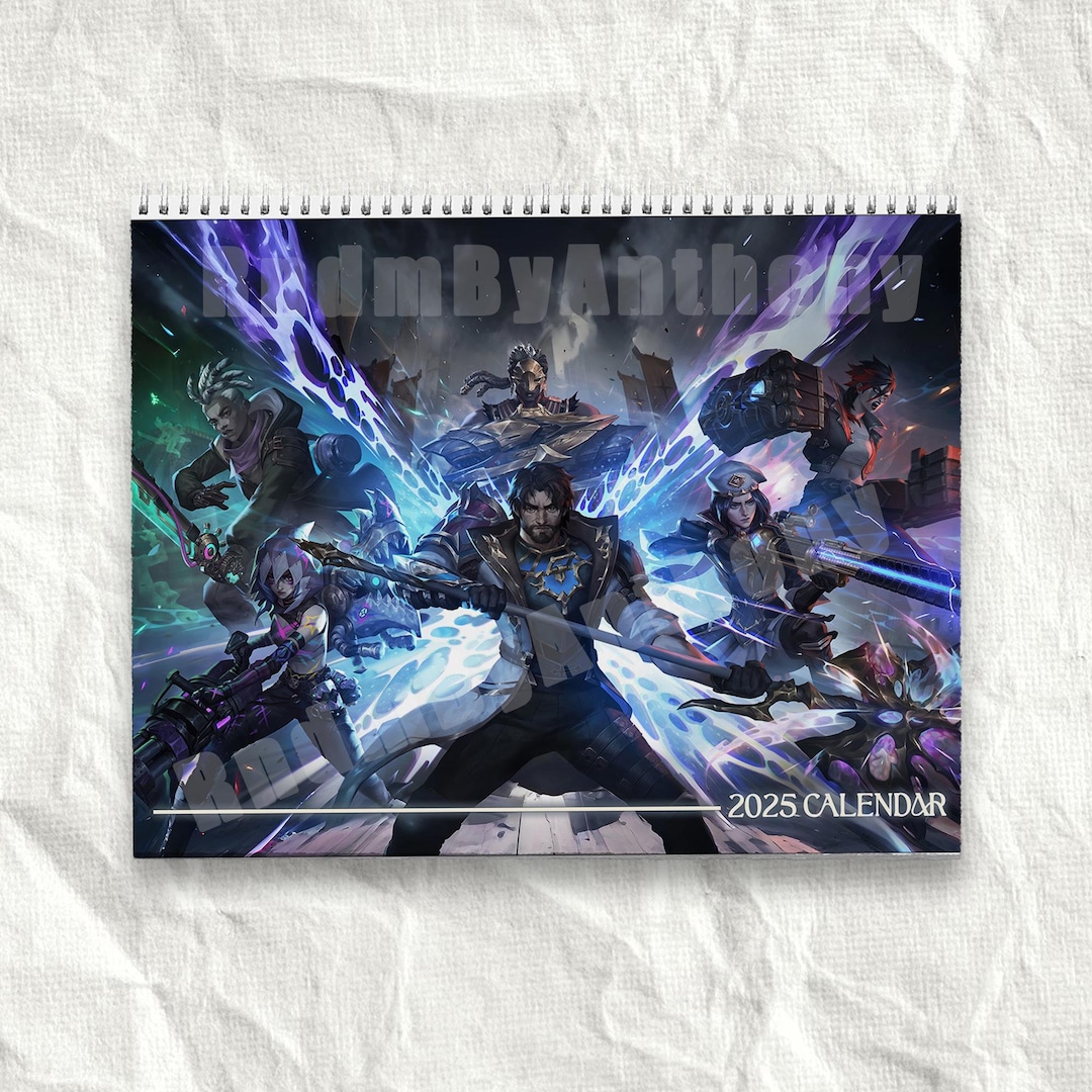 2025 Arcane Wall Calendar Jinx, Vi, Ekko, Caitlyn & More Perfect ...