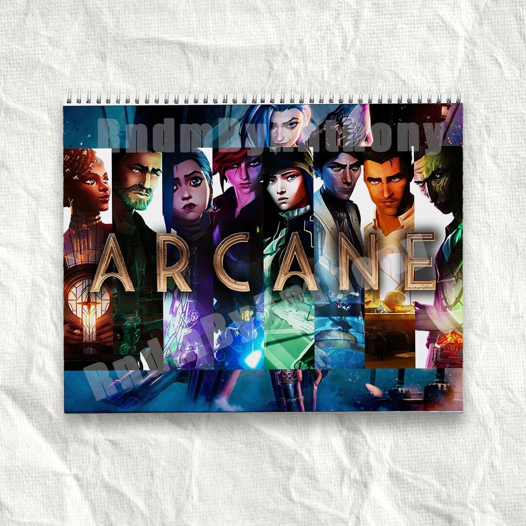2025 Arcane Wall Calendar, Jinx, Vi, Ekko, Caitlyn & More, Perfect ...