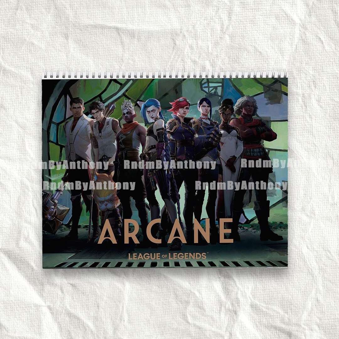 Arcane Calendar 2025 League of Legends, Wall Calendar, Jinx, Silco ...