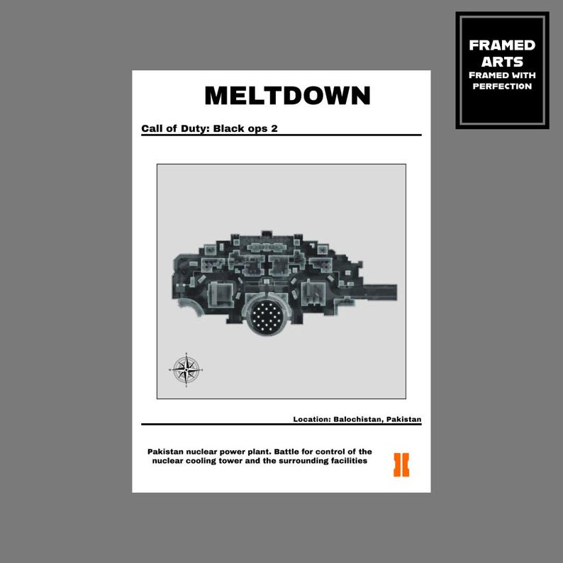 Call of Duty Black Ops 2 Meltdown Map Art A4 PDF Download - Etsy