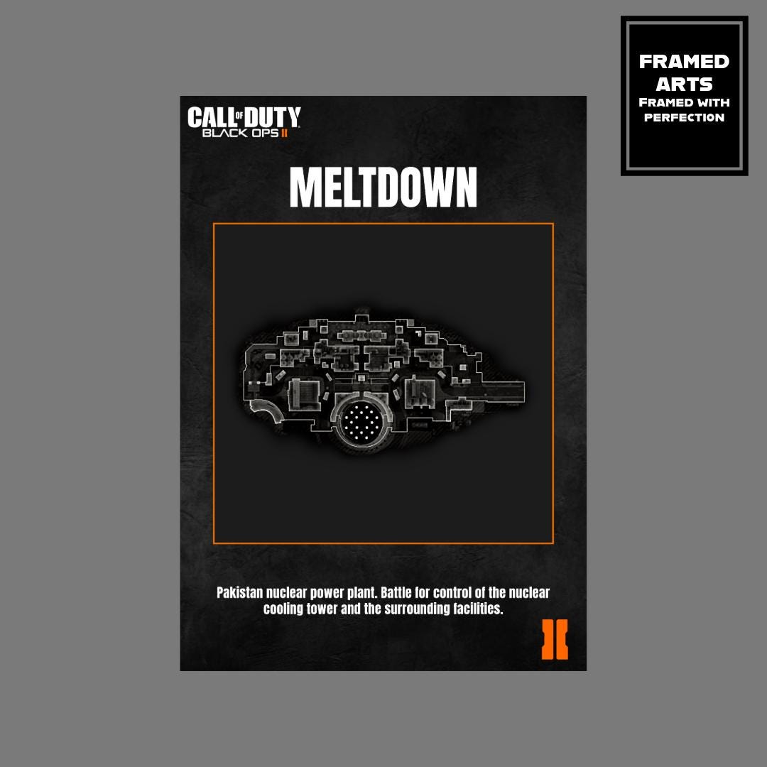 Call of Duty Black Ops 2 Map Poster Meltdown - Etsy