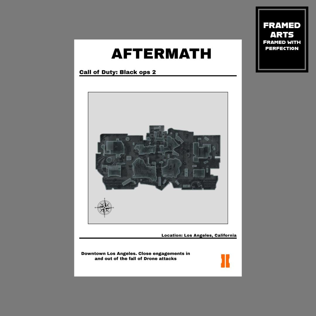 Call of Duty Black Ops 2 Aftermath Map Art A4 PDF Download - Etsy