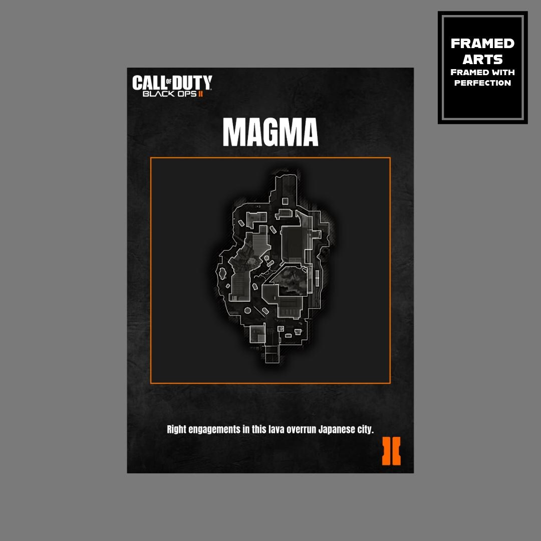 Call of Duty Black Ops 2 Map Poster Magma - Etsy
