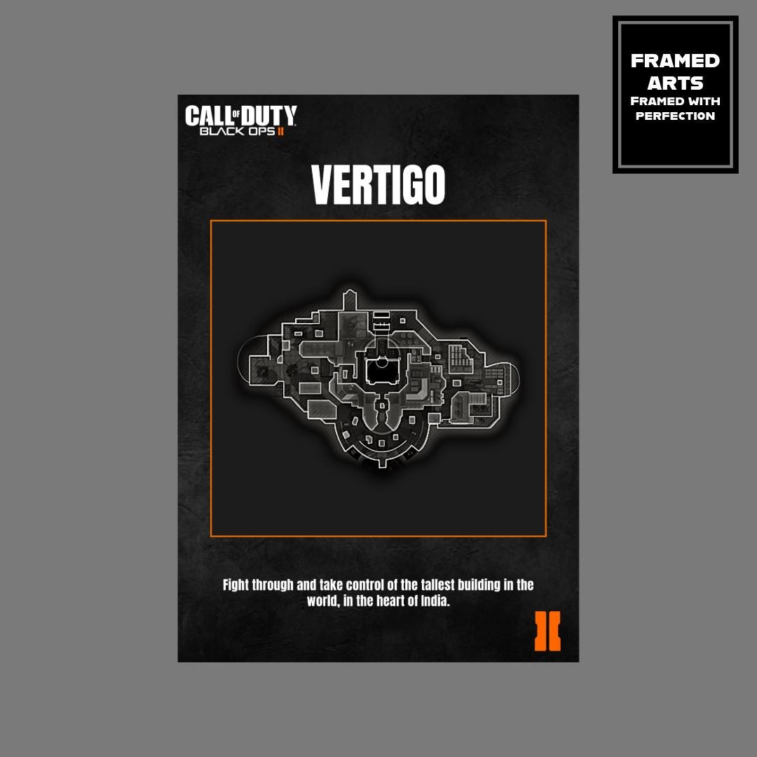 Call of Duty Black Ops 2 Map Vertigo - Etsy