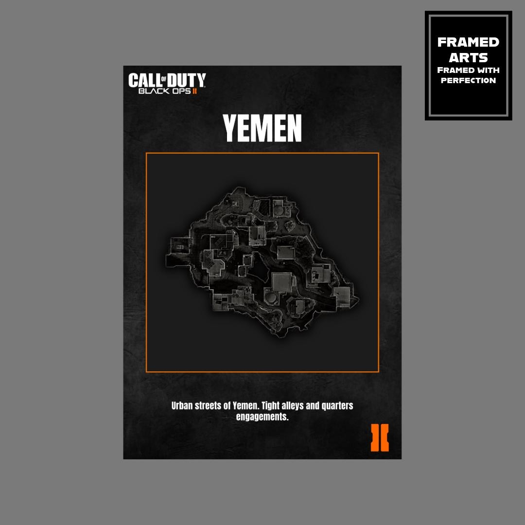 Call of Duty Black Ops 2 Map Yemen - Etsy