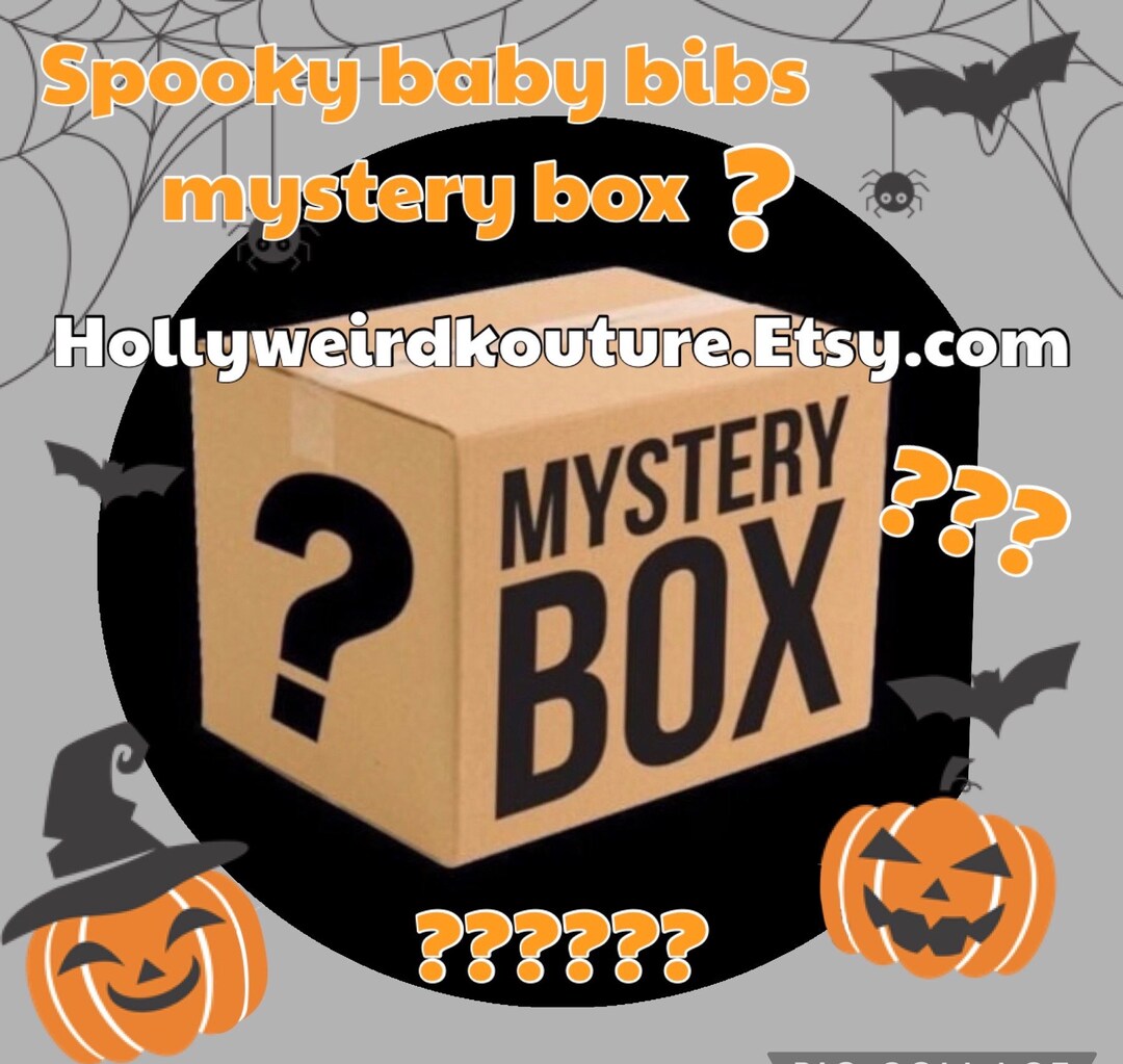 Spooky Mystery Box Baby Bibs - Etsy