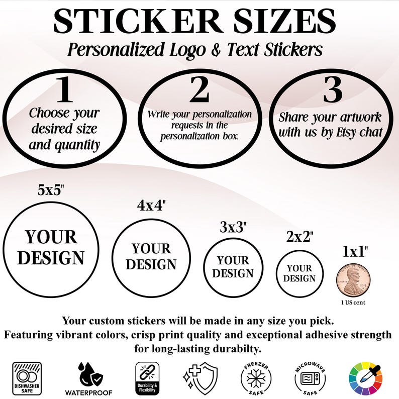 Custom Waterproof Die Cut Stickers, Personalized Vinyl Stickers ...