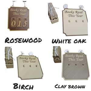 Hanging Bookshelf Counter Bookish Decor Books Read This Year Counter up ...