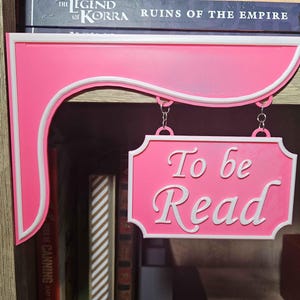 Hanging Bookshelf Sign Bookish Decor No Adhesive Smut ST Bookshelf ...