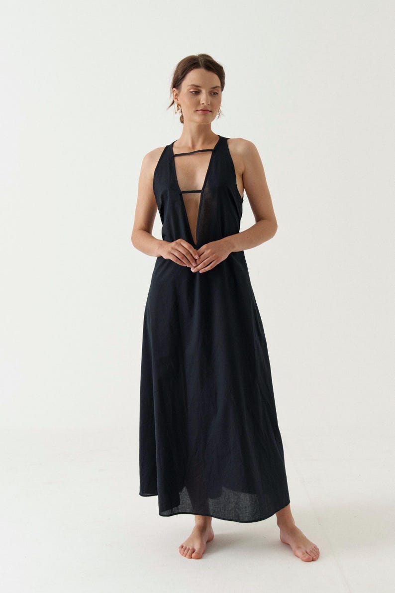 Open Front Dress - Etsy