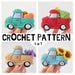 Amigurumi Crochet Truck Pattern: 4-in-1 Seasonal Designs (PDF File) - Etsy