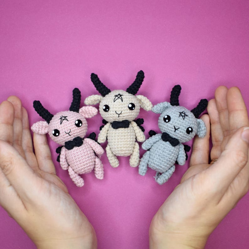 Baby Baphomet Easy Crochet Amigurumi Pattern PDF - Etsy