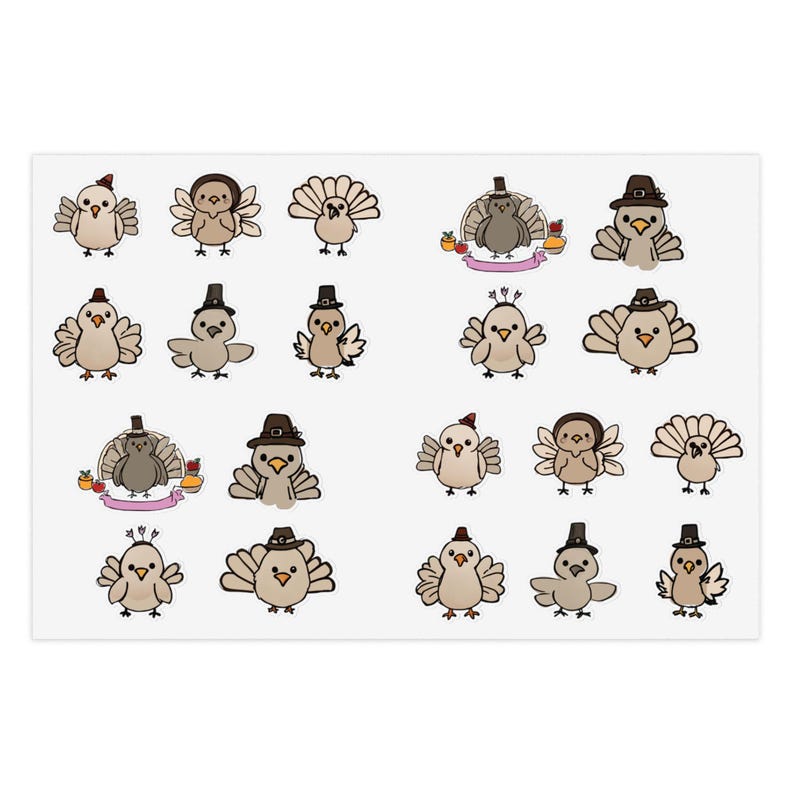 Turkey Stickers - Etsy
