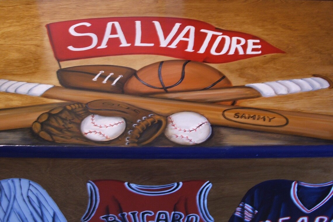 Sports Jersey Toy Box Designed With Your Sport Wooden | Etsy