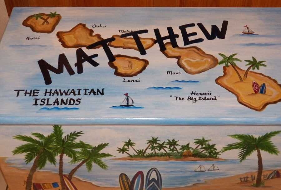 Custom Designed surfboard Toy Box - Etsy