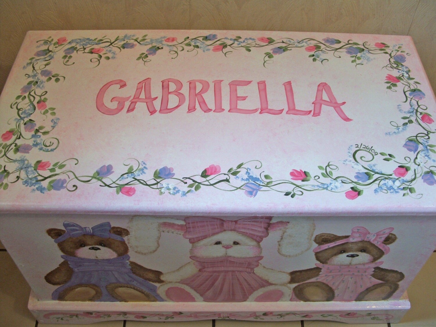 Teddy Bear and Bunny Dress-up Toy Box Done With Monogram or - Etsy