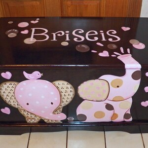 Custom Espresso Elephant Toy Box - Etsy