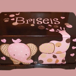 Custom Espresso Elephant Toy Box - Etsy