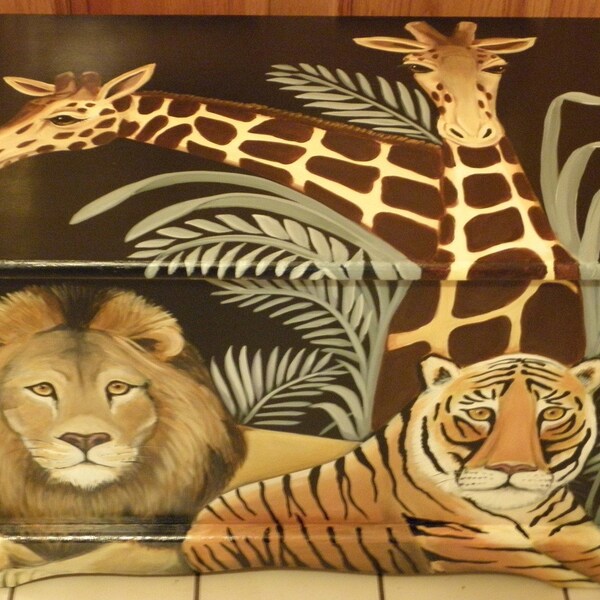 Safari Jungle Toy Box - Etsy