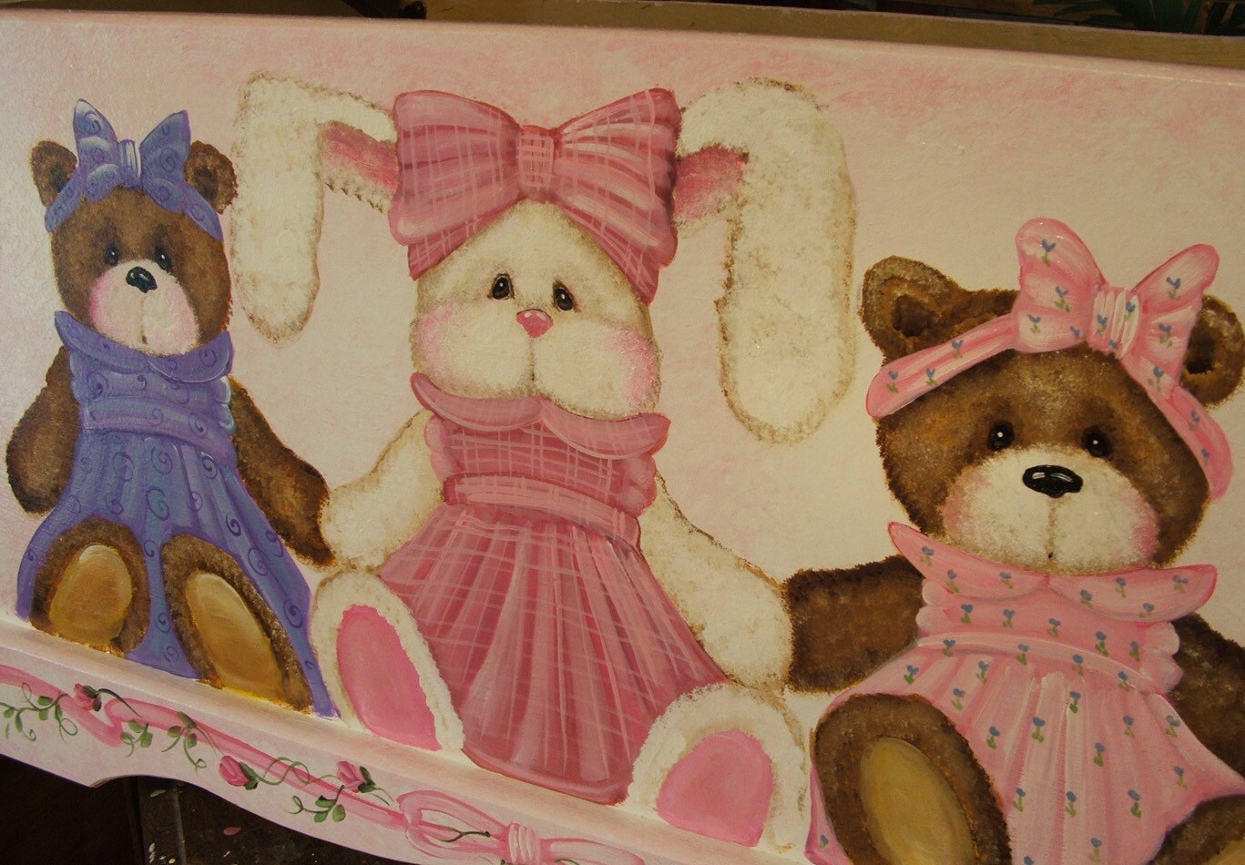 Teddy Bear and Bunny Dress-up Toy Box Done With Monogram or - Etsy