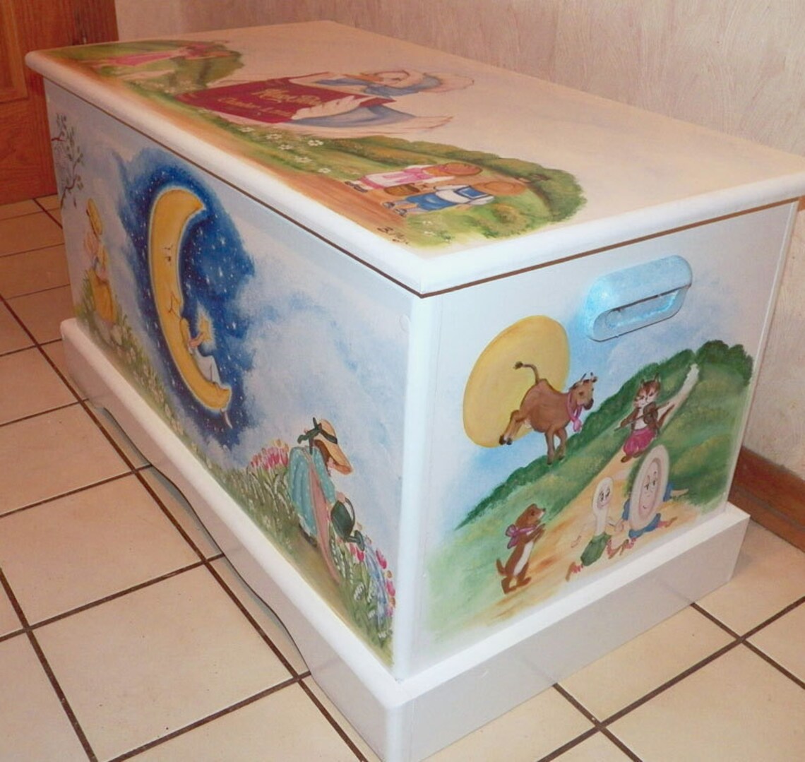 Nursery Rhyme Toy Chest Custom Designed | Etsy