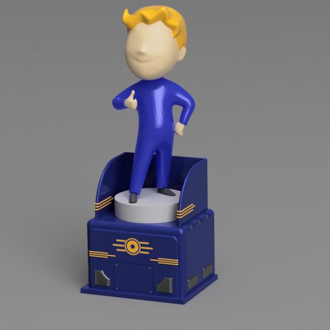 Fallout 4 Bobblehead Single Display Shelf-digital Download - Etsy